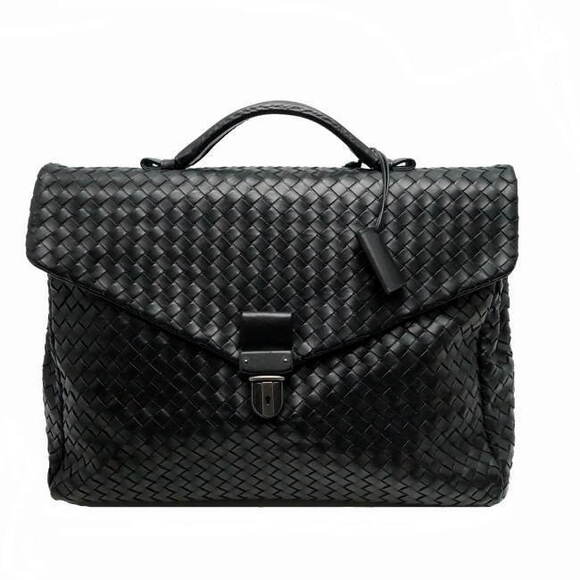 Bottega Veneta | Bags | Bottega Veneta Briefcase Intrecciato Leather ...